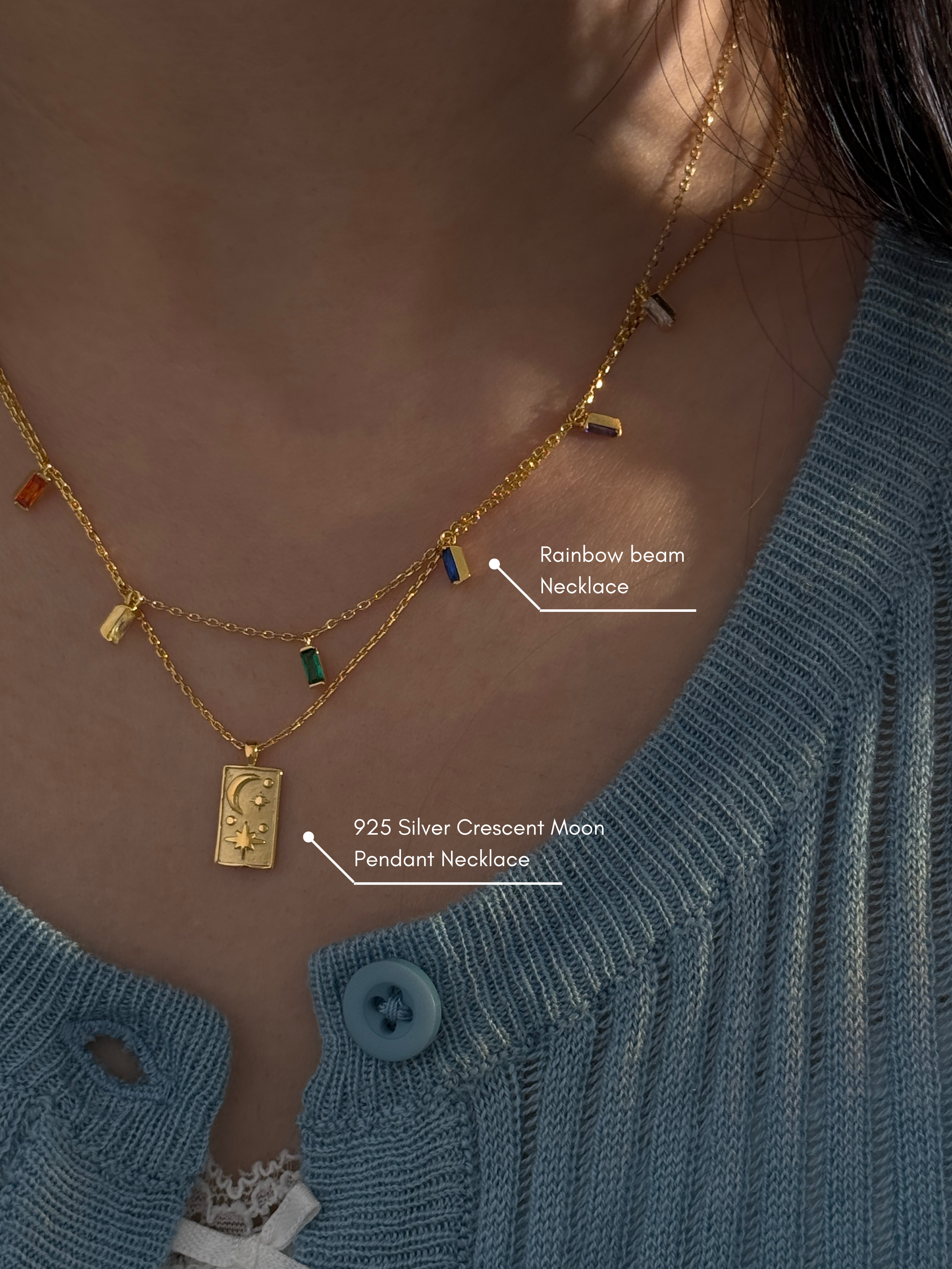 Rainbow beam Necklace – Floresta HK